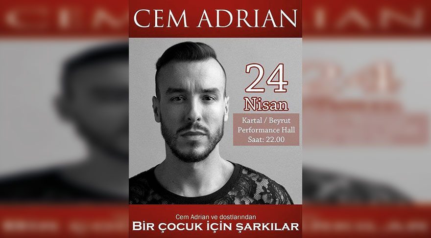 Cem Adrian ve dostları, 'Bir çocuk için şarkılar' söyleyecek